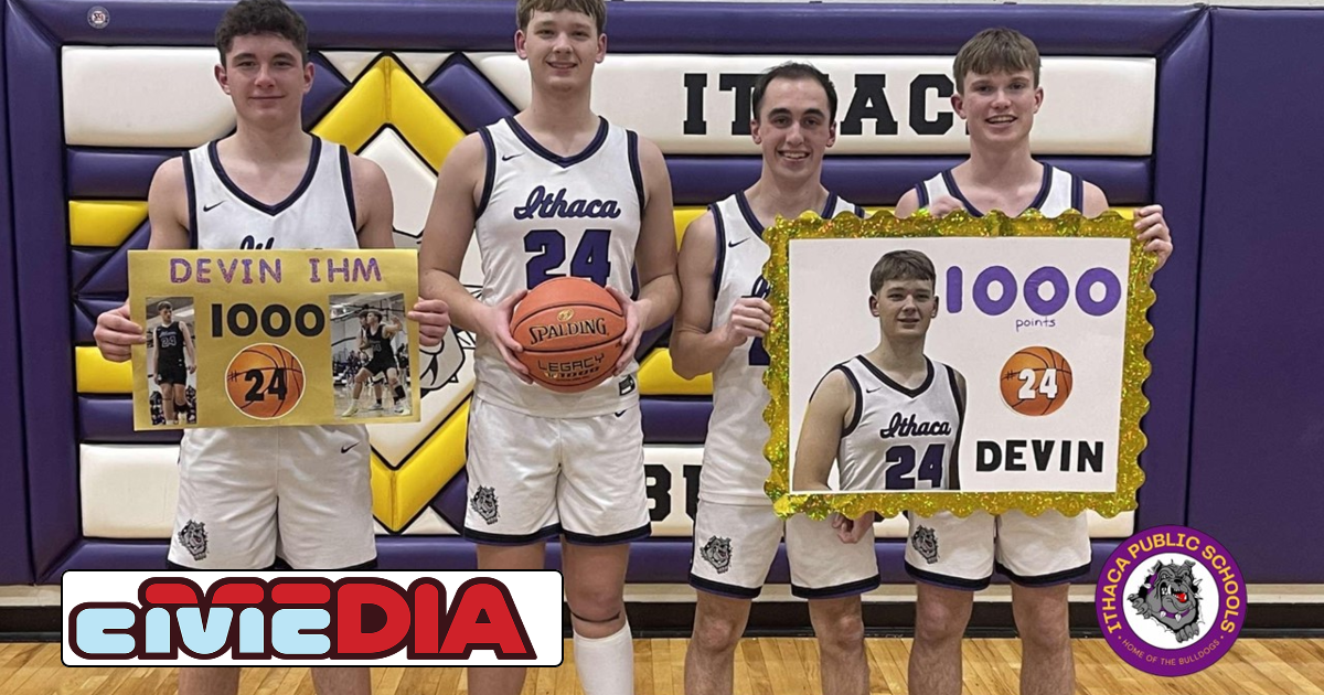 Ithacas Ihm reaches 1000 points, Bulldogs take the win - Civic Media