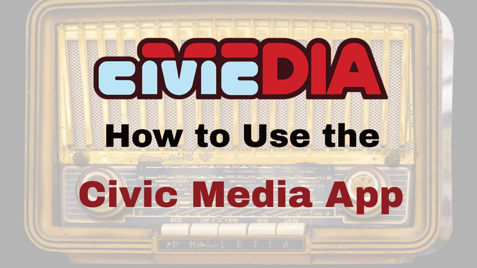 Civic Media App