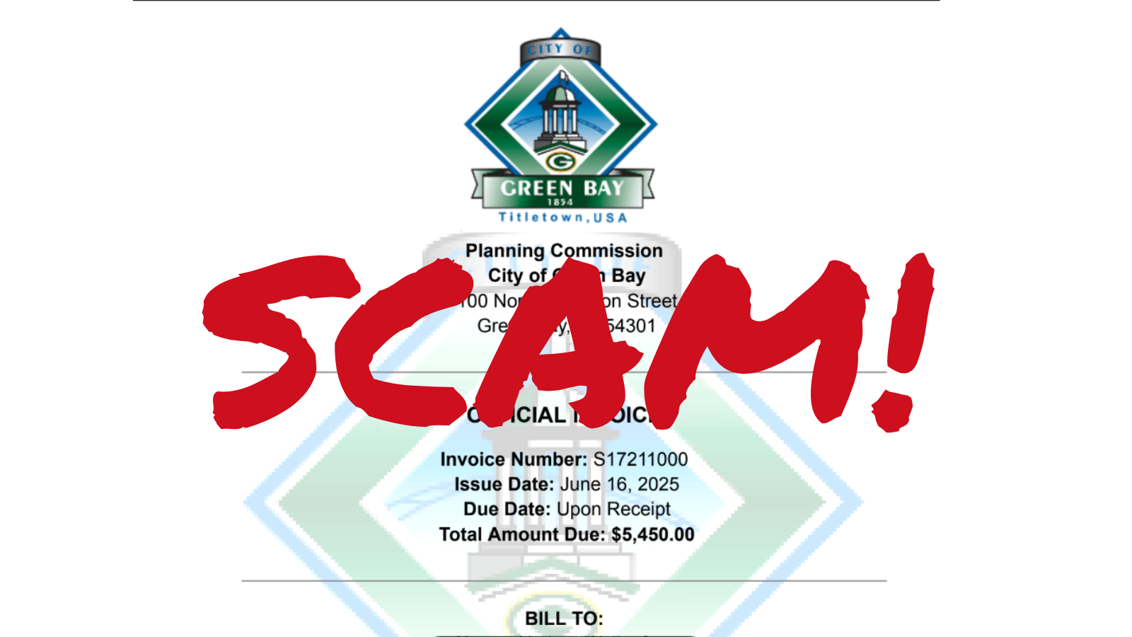 Green Bay Warns of Scam Targeting Permit and Board Applicants - Civic Media