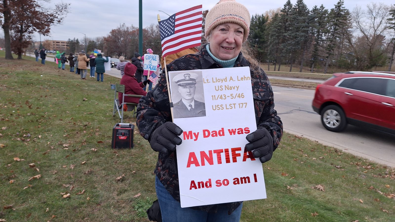 Veterans Day protest